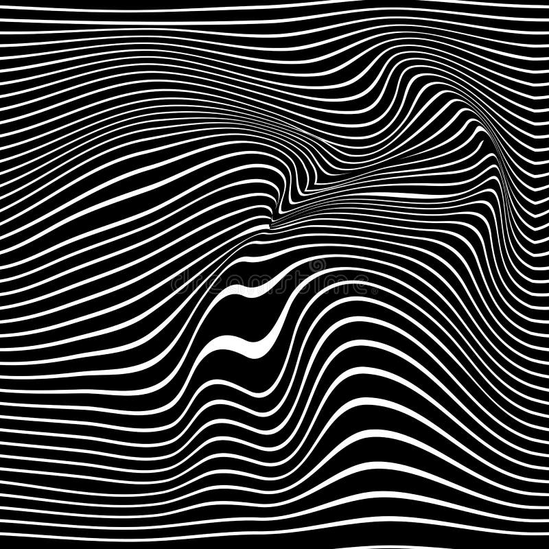 Pattern wavy zebra lines stock vector. Illustration of curve - 155524674