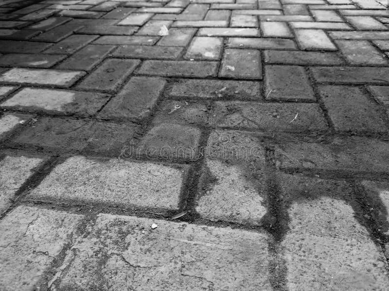 Black and White Paving Block Texture Background Photo Stock Image ...