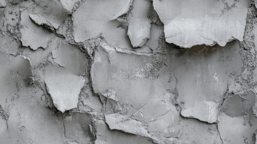 A Black and White Photo of a Cracked Wall Stock Image - Image of ...