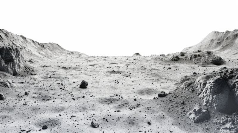A Black and White Photo Depicting a Desolate and Empty Area. Suitable ...