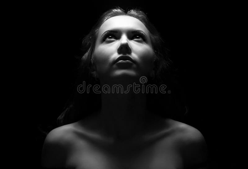Man s Face in Shadow stock photo. Image of tweakhp, side - 8633944