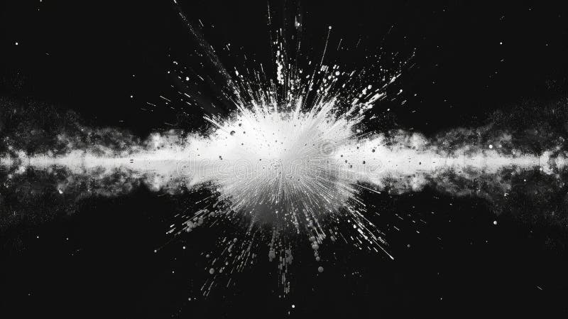 Black and White Photo of a Massive Explosion, Looks Like a Supernova ...