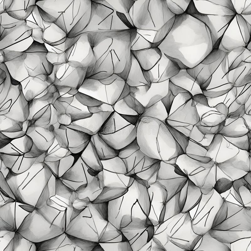 A Black and White Photo of a Pile of Rocks. Generative AI. Stock Image ...