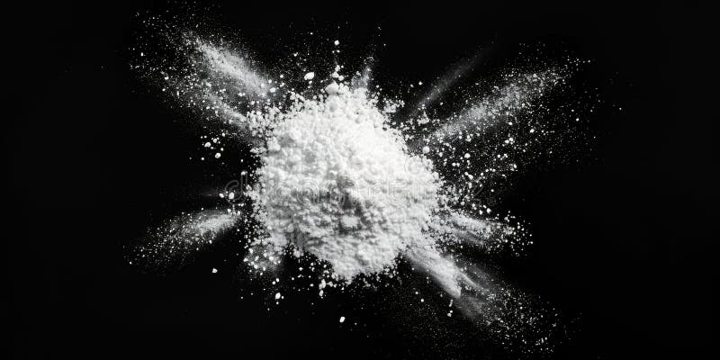 Black and White Photo of a Powder Explosion, Great for Visual Impact in ...