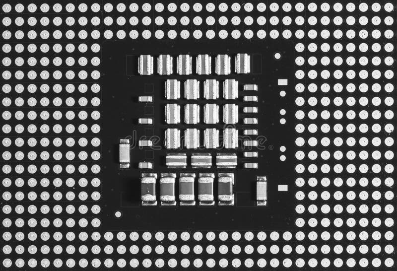 Black and White Photo Processor Texture Close-up Stock Image - Image of ...