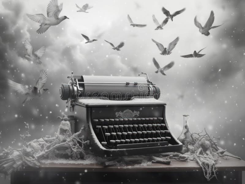 Typewriter Birds Stock Illustrations – 82 Typewriter Birds Stock ...