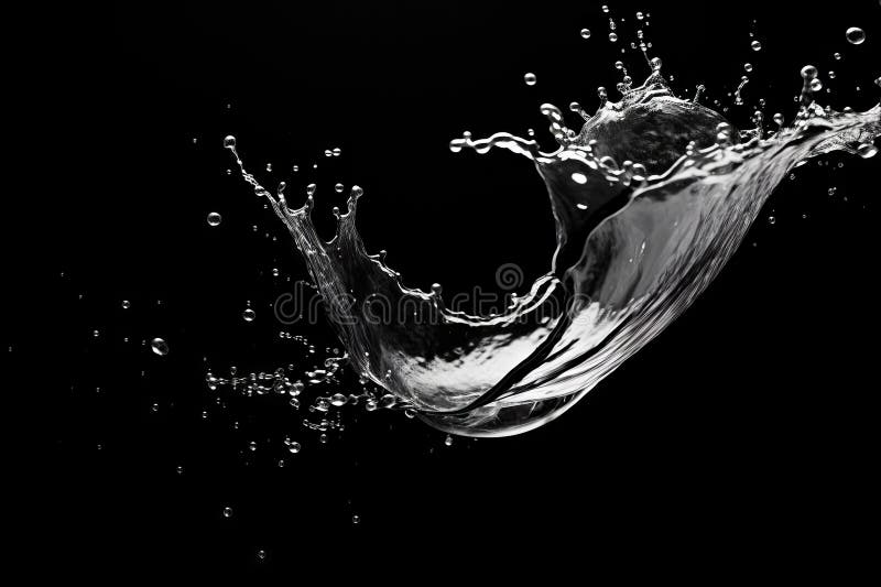 Tv with Water Splashing Out of it S Screen. Generative AI Stock Image ...