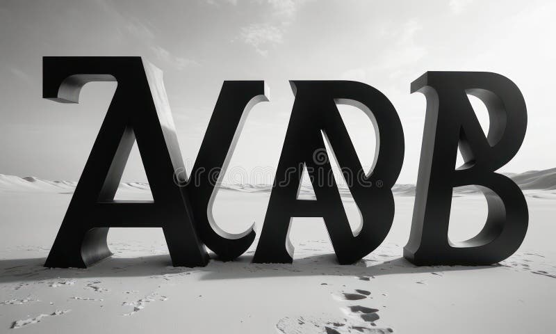 A Black and White Photo of a Word that is Upside Down. Stock ...