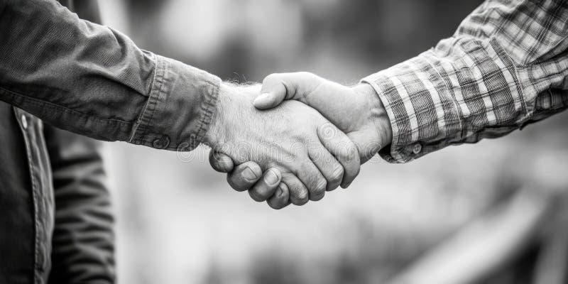 Handshake between Two Men stock photo. Image of informal - 387756548