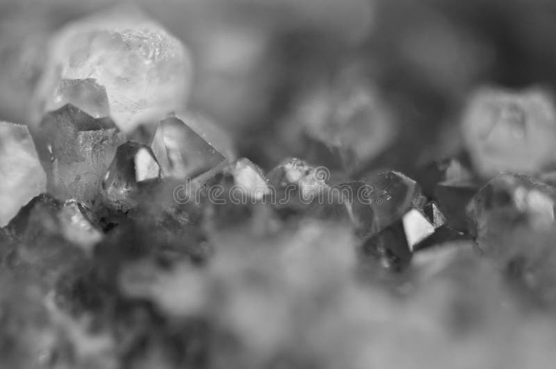 Black and White Photograph of the Structure of the Surface of Crystals ...