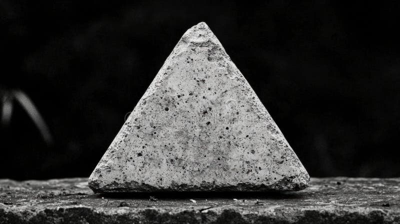 Black White Photograph Triangular Stone Stock Photos - Free & Royalty ...