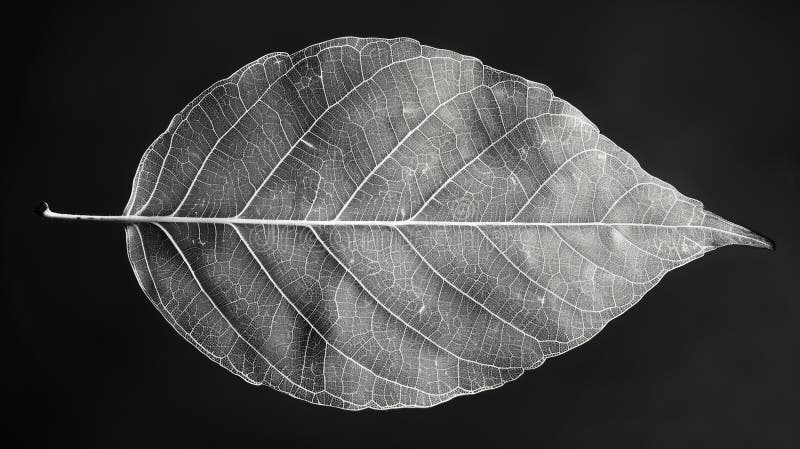 Black and White Photography of Leaf Skeleton, Looks Very Artistic Stock ...