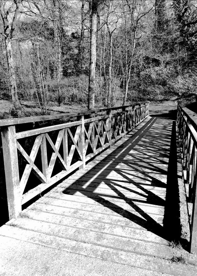 Light and Shadow on a Bridge Stock Image - Image of blackandwhite ...