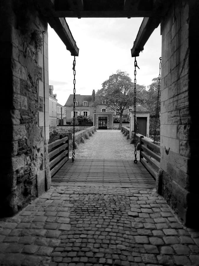 The Exit of a Medieval Castle Stock Photo - Image of white, castle ...
