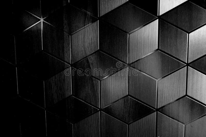 Black and White Picture of Textured Blocks. Stock Illustration ...