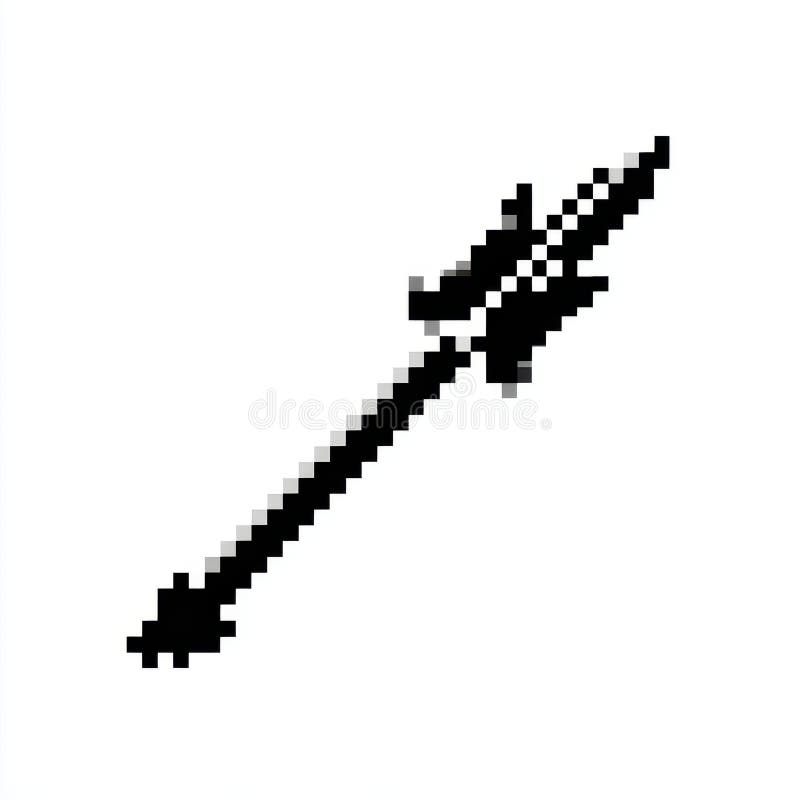 Illustration Pixel Art Icon Spear Stock Illustrations – 24 Illustration ...
