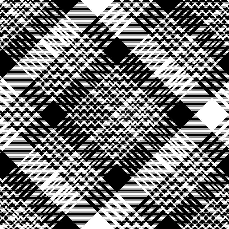 Checked Plaid Fabric Seamless Pattern Stock Vector - Illustration of ...