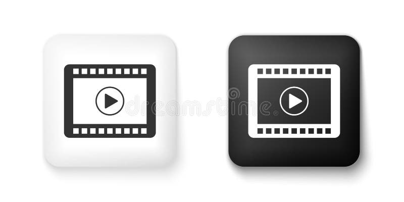 White Video Play Button Like Simple Replay Icon Isolated with Long ...
