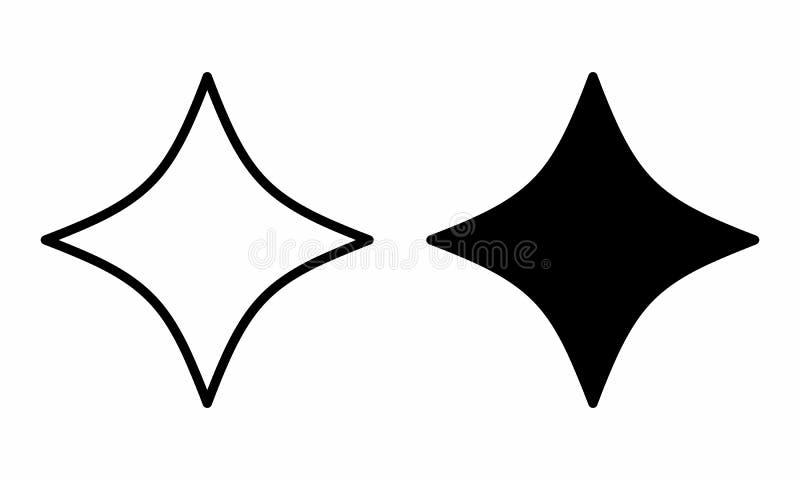 Four Point Star Stock Illustrations – 242 Four Point Star Stock ...