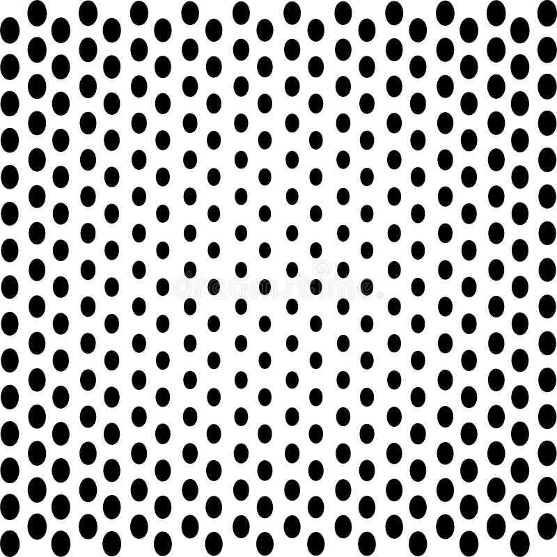 Black And White Polka Dot Pattern Of Black Dots On White Background