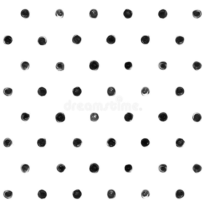 Simple Black and White Dot Pattern Stock Vector - Illustration of curve ...
