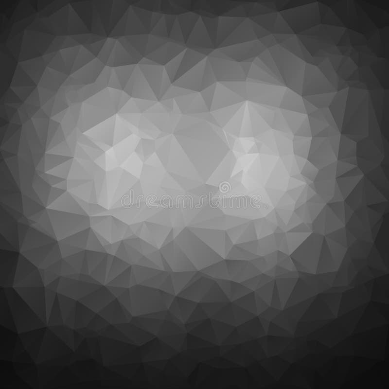 Black and White Polygon Abstract Background Stock Vector - Illustration ...