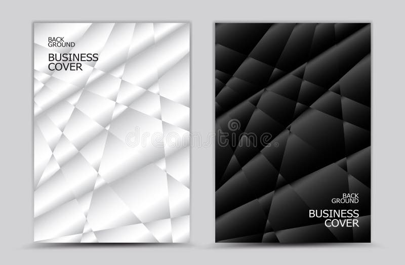 Black and White Polygon Background Vector, Book, Cover Design, Annual ...