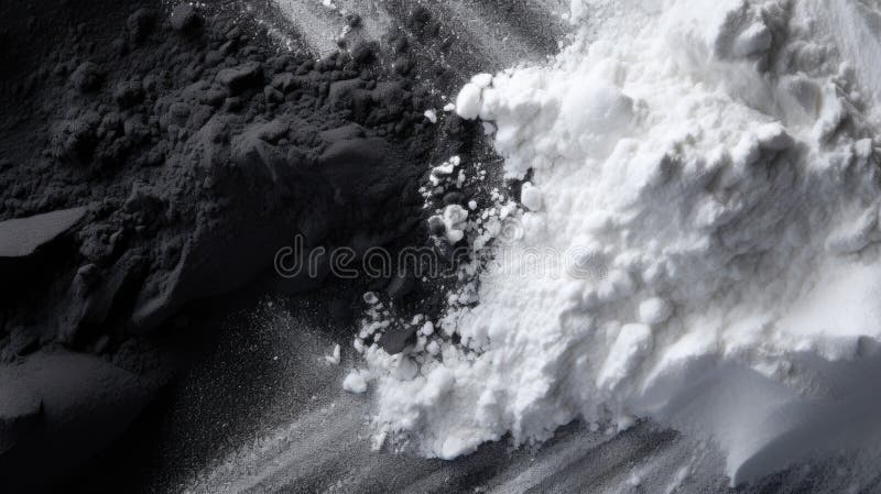 Black and White Powder Contrast Stock Illustration - Illustration of ...