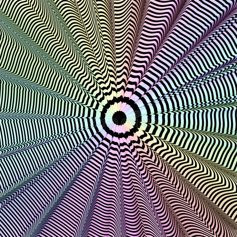 Black and White Psychedelic Background Stock Illustration ...