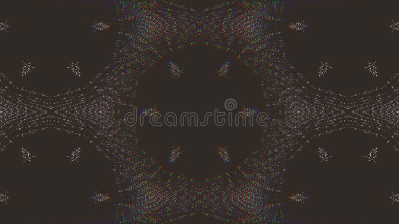 Black and White Psychedelic Patterns with a Distorted Edge. Stock Video ...