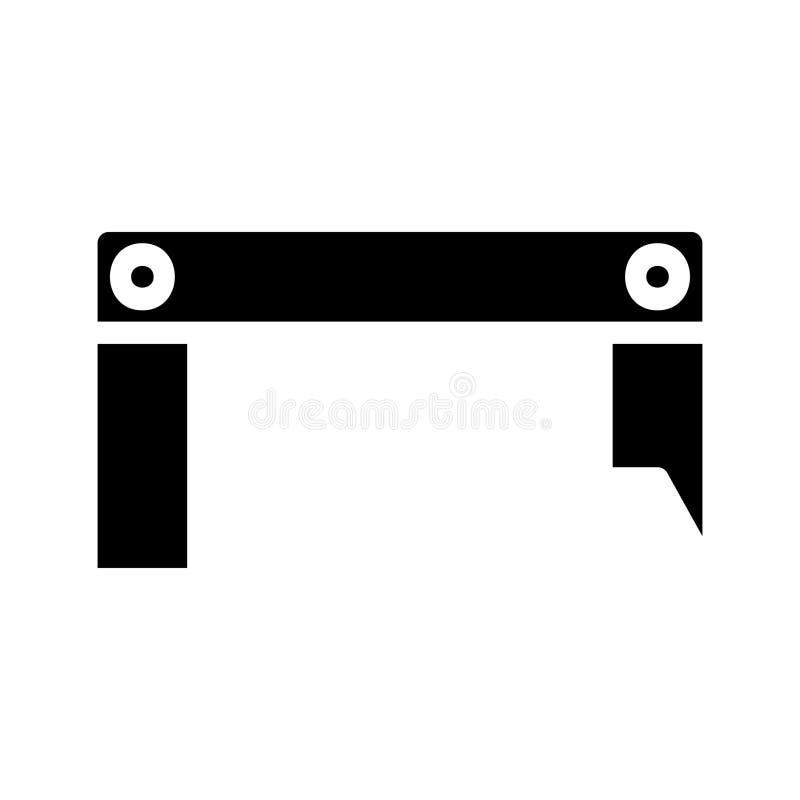 Black and White Pull Up Bar Icon. Concept of Fitness, Workout, and ...