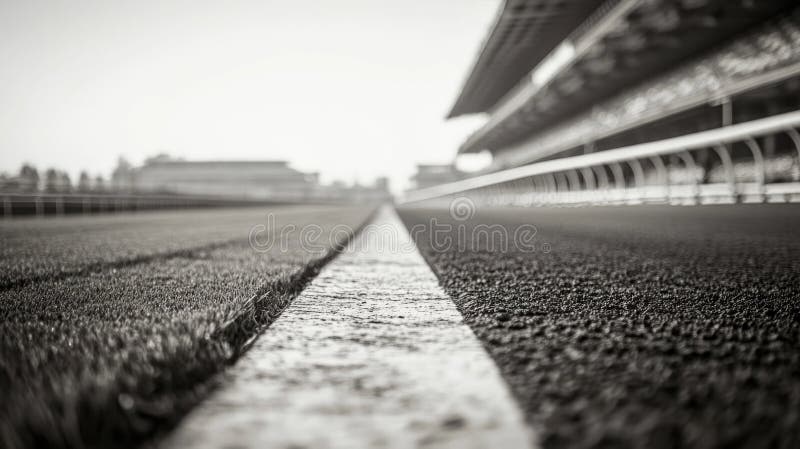 Black and White Race Track stock illustration. Illustration of grey ...
