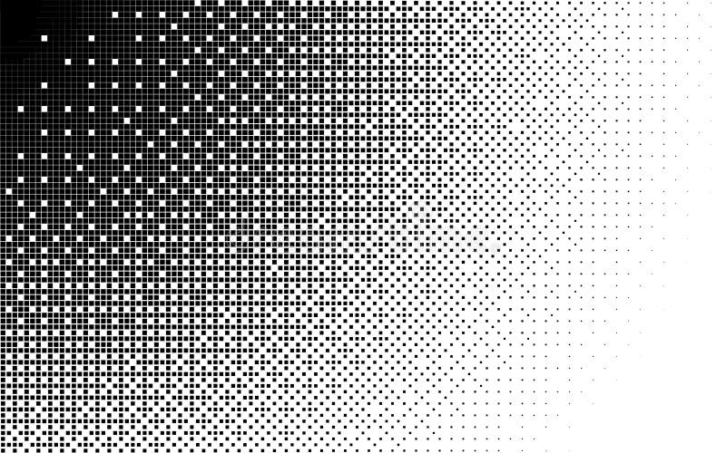 Black and White Radial Bitmap Texture, Abstract Halftone Pattern Vector ...