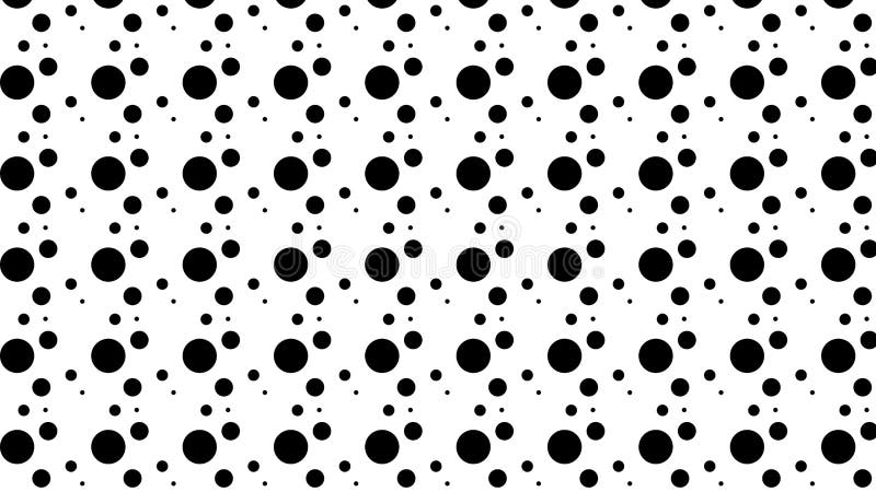 Black and White Random Circles Dots Background Pattern Stock Vector ...