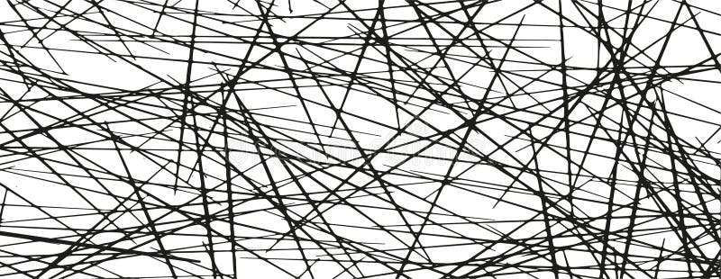 Black and White Random Lines Shades of Gray Fading To Back Illustration ...