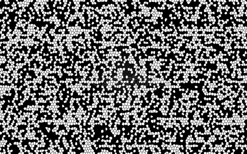 Black and White Mosaic Random Squares Pattern Stock Illustration ...