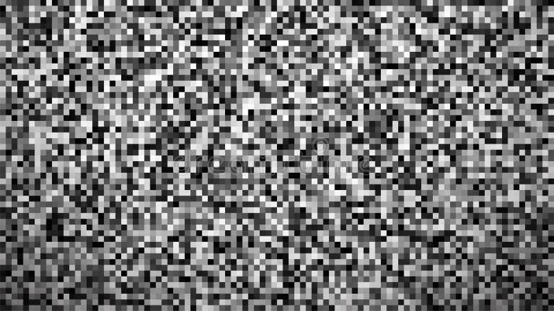 Black and White Random Pixel Pattern. Small Square Tiles. Simple ...