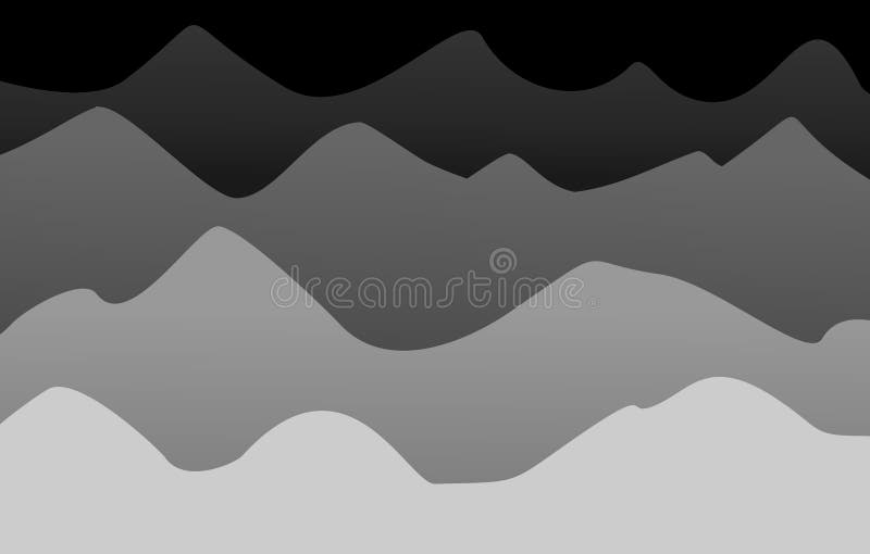 Black and White Range Color Mountain Pattern Texture Vector Stock ...