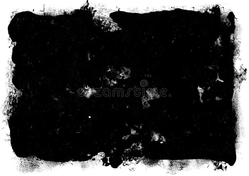 Black and White Rectangle with Rough Edges and White Speckles Stock ...