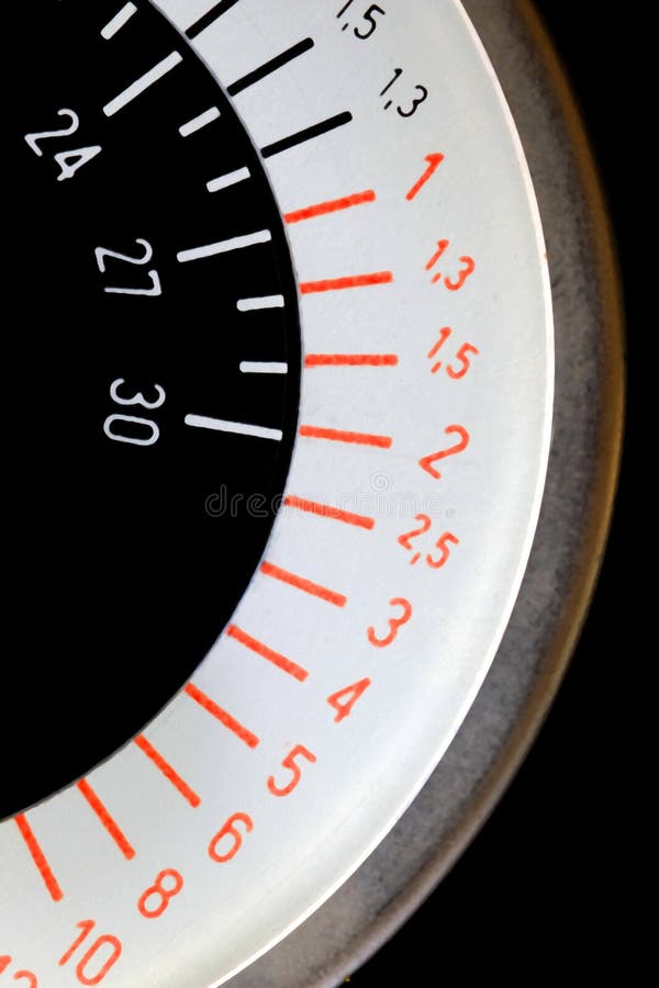 Black, White and Red Circular Scale Stock Image - Image of scale ...