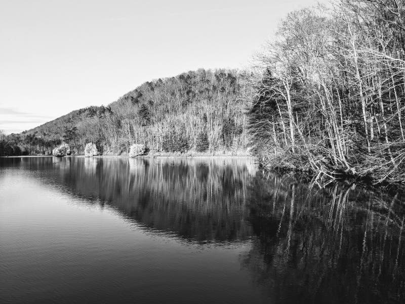Black-and-white reflection stock image. Image of black - 143941049