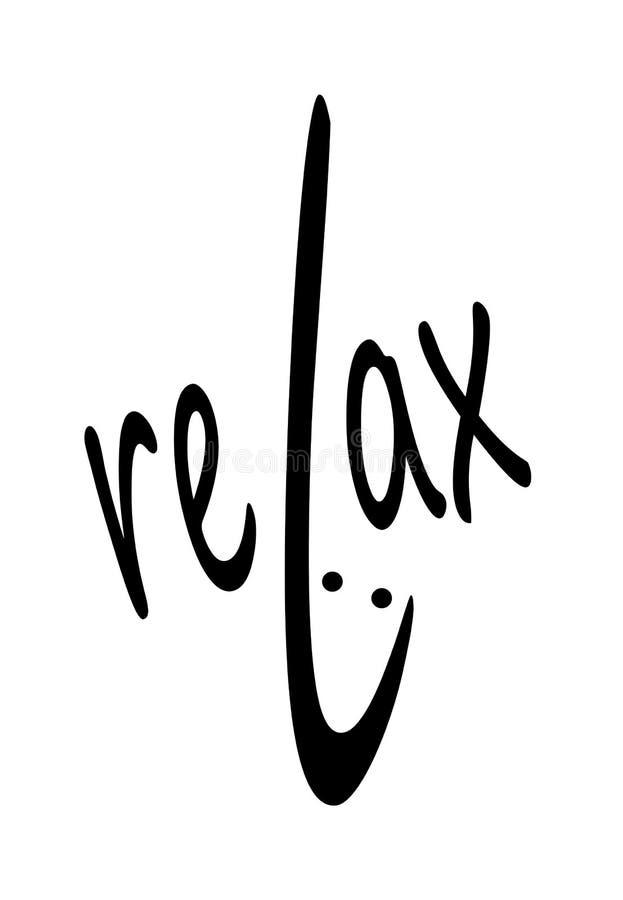 Relax Icon Vector Sign and Symbol Isolated on White Background, Relax ...