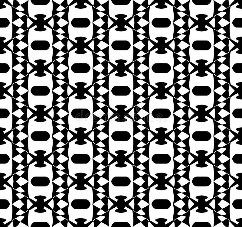 Black and White Repeat Pattern and Vector Image Abstract Background ...