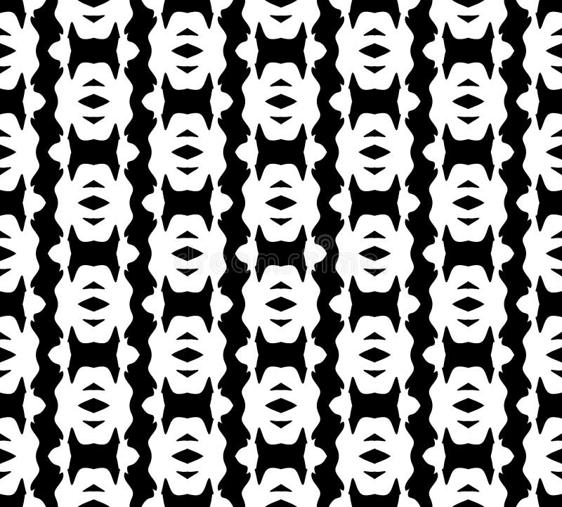 Black and White Repeat Pattern and Vector Image Abstract Background ...