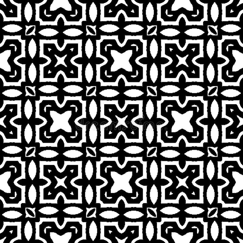 Black and White Repeat Pattern and Vector Image Stock Vector ...