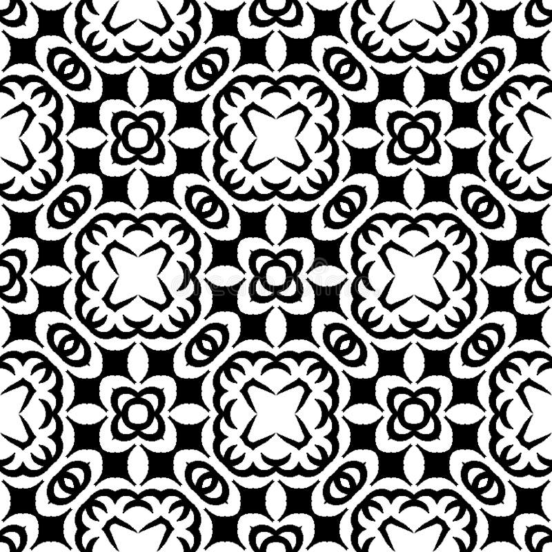 Black and White Repeat Pattern and Vector Image Stock Vector ...