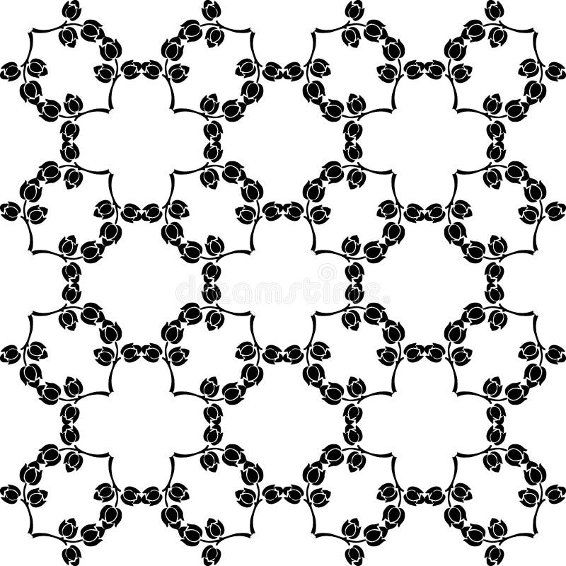 Black and White Repeat Pattern and Vector Image Stock Vector ...