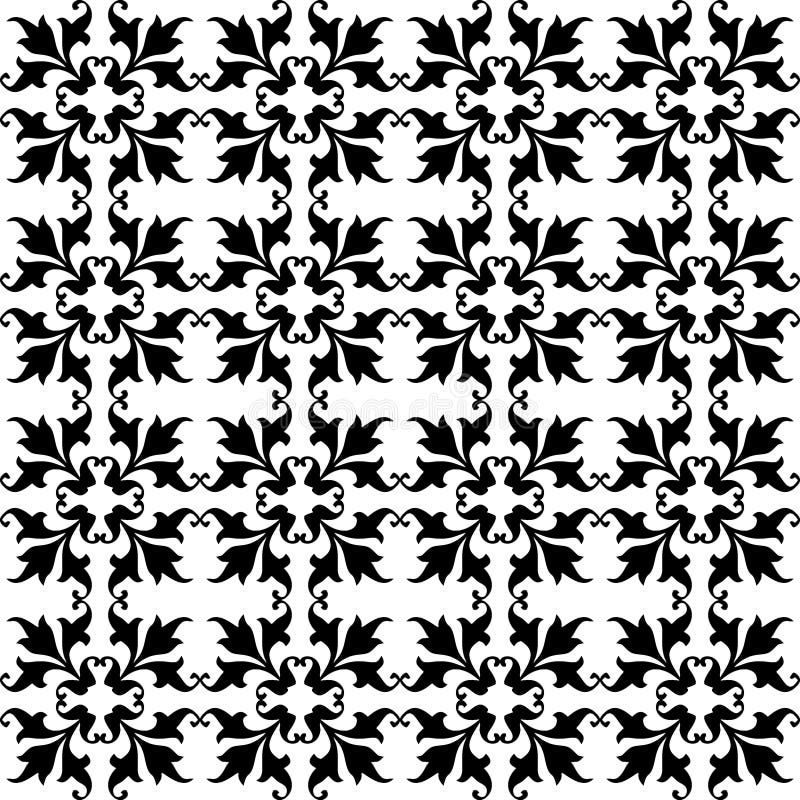 Black and White Repeat Pattern and Vector Image Stock Vector ...