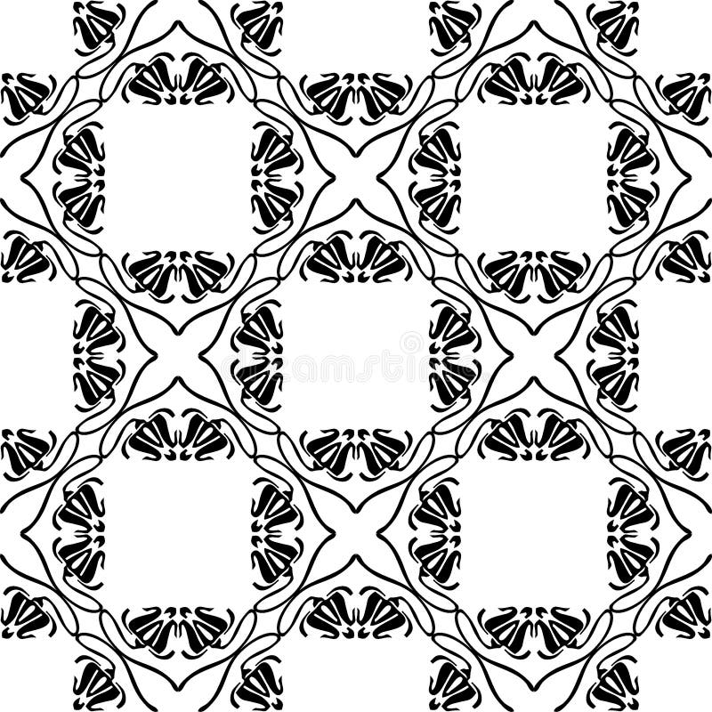 Black and White Repeat Pattern and Vector Image Stock Vector ...