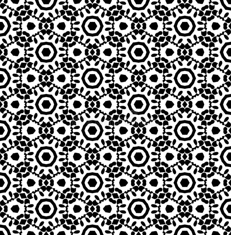 Black and White Repeat Pattern Vector and Seamless Background Image ...